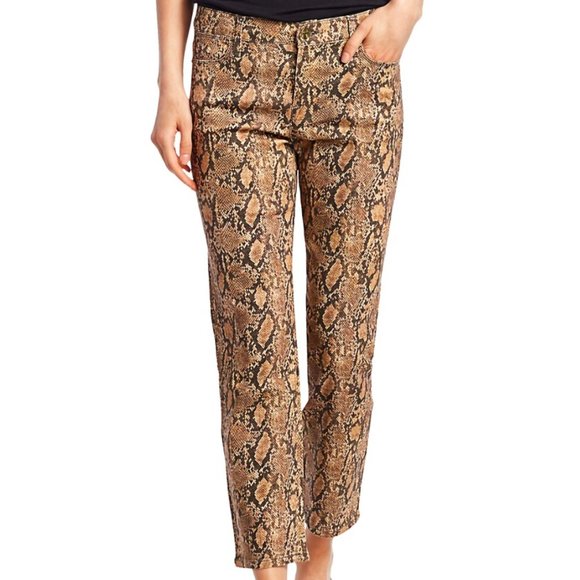 Frame Denim | Jeans | Frame Le High Rise Straight Leg Python Snake ...